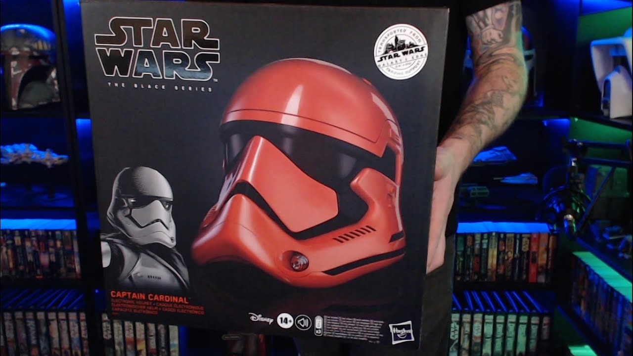 The Black Series Captain Cardinal Helmet | Unboxing and Review! - YouTube
