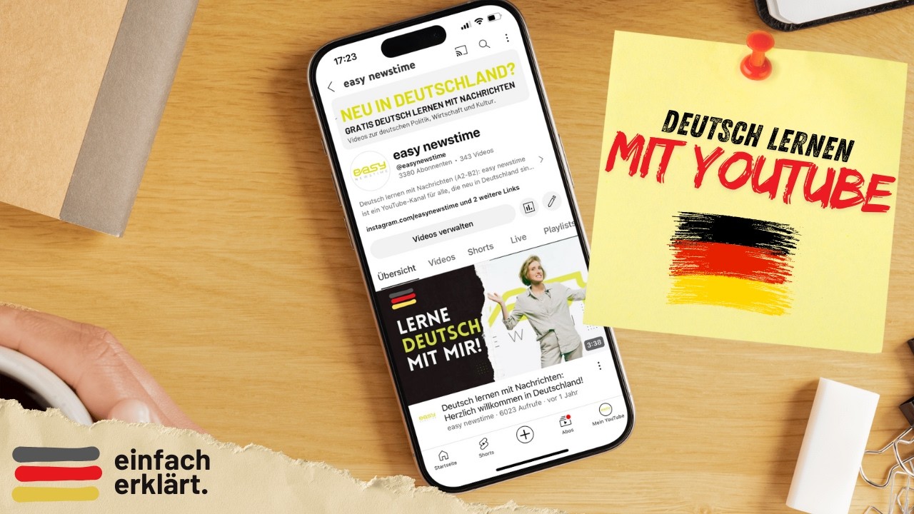 Deutsch lernen mit YouTube: Gute Kanäle für alle Sprach-Niveaus (A1, A2 ...