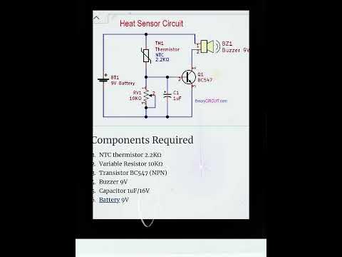 heat sensor circuit - YouTube