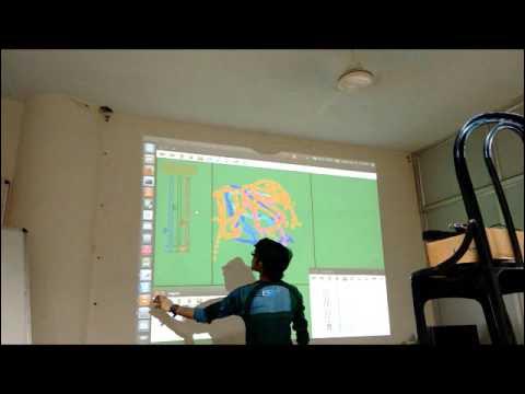 Fun With OpenCV Kinect - Projector based UI (mark 3) - YouTube