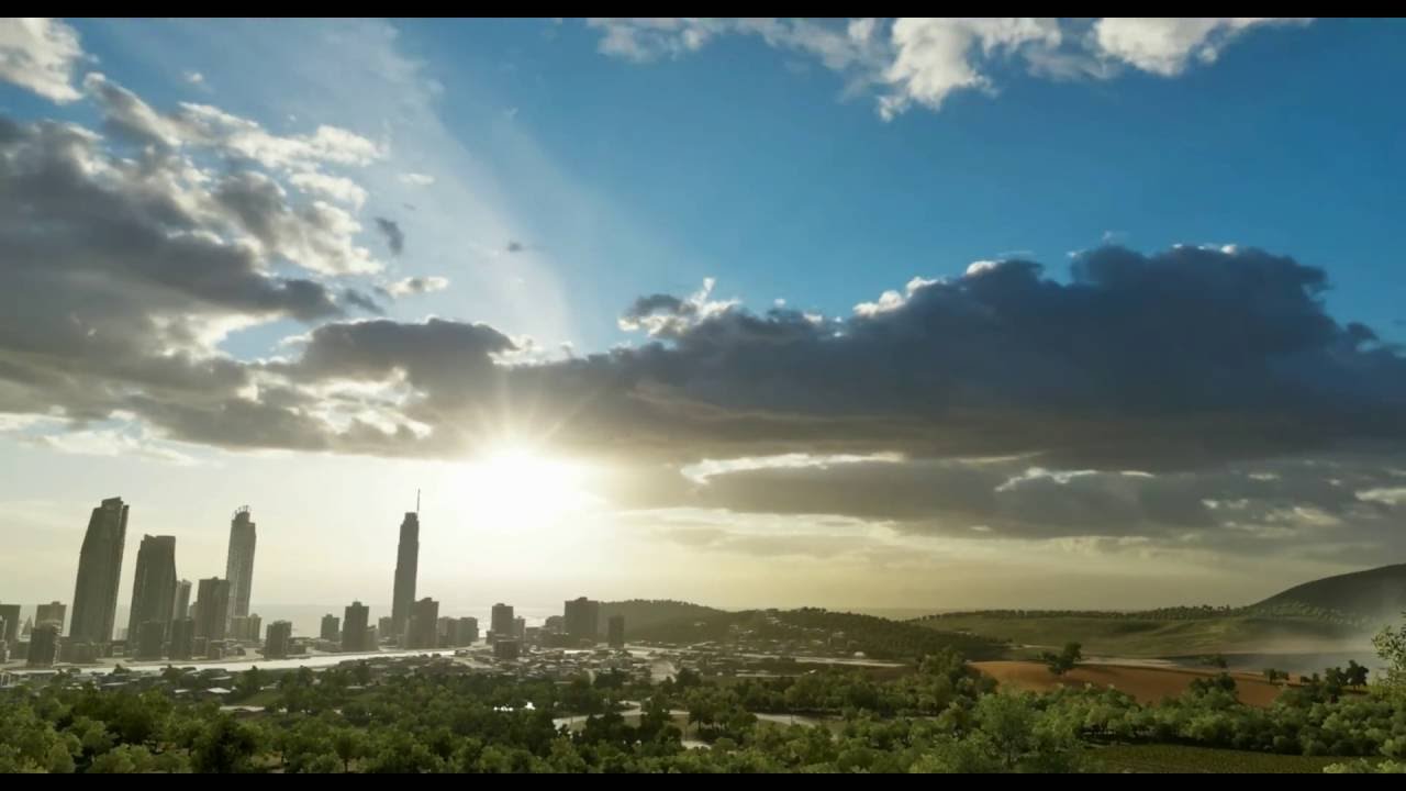 Forza Horizon 3 Sunrise | Dynamic Sky Time Lapse | Surfers Paradise ...