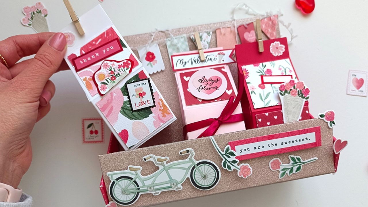 DIY REGALO FÁCIL Y RÁPIDO PARA SAN VALENTÍN scrapbooking - YouTube