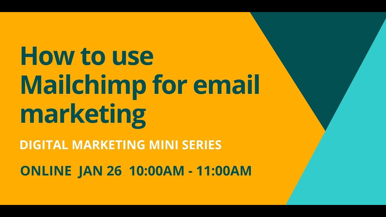 Digital Marketing: How to Use MailChimp for Email Marketing - YouTube