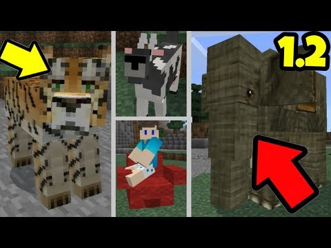 SAIU !! NOVOS ANIMAIS INCRÍVEIS NO MINECRAFT PE 1.2 !! MO' CREATURES ...