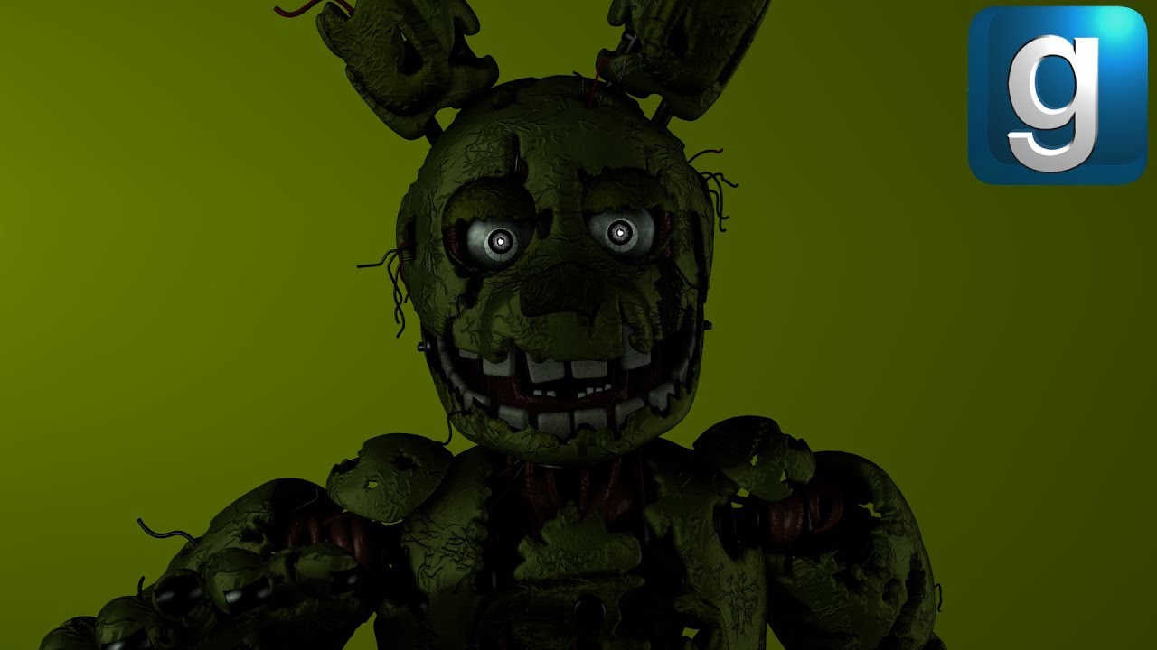 Gmod FNAF | New Springtrap Chasing NPC/Nextbot! - YouTube