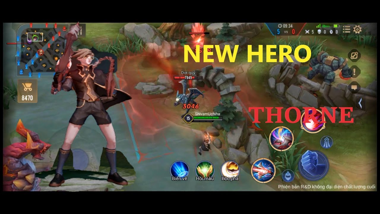 Arena of valor new hero THORNE gameplay + skills SIMPLIFIED | AOV | ROV ...