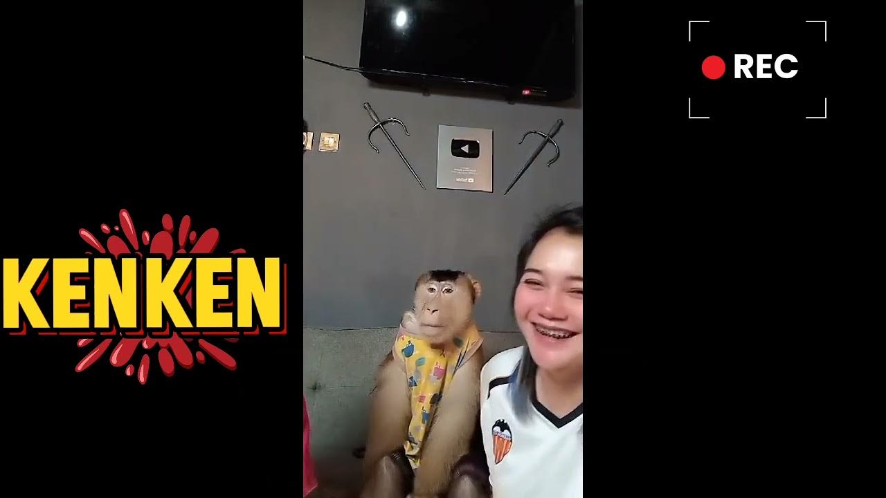 BERUK JUMBO KENKEN BANTUIN BUNDA JUALAN #monyetjinak - YouTube