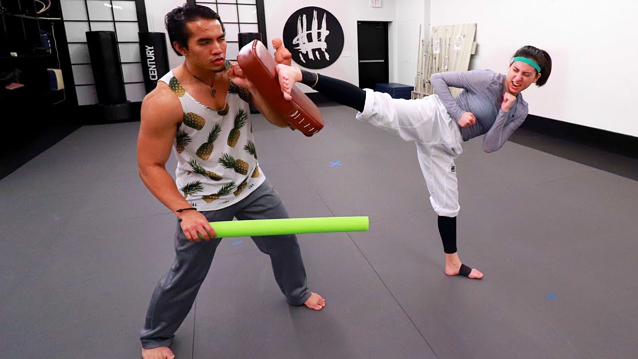 Taekwondo Cut Kick Training - YouTube