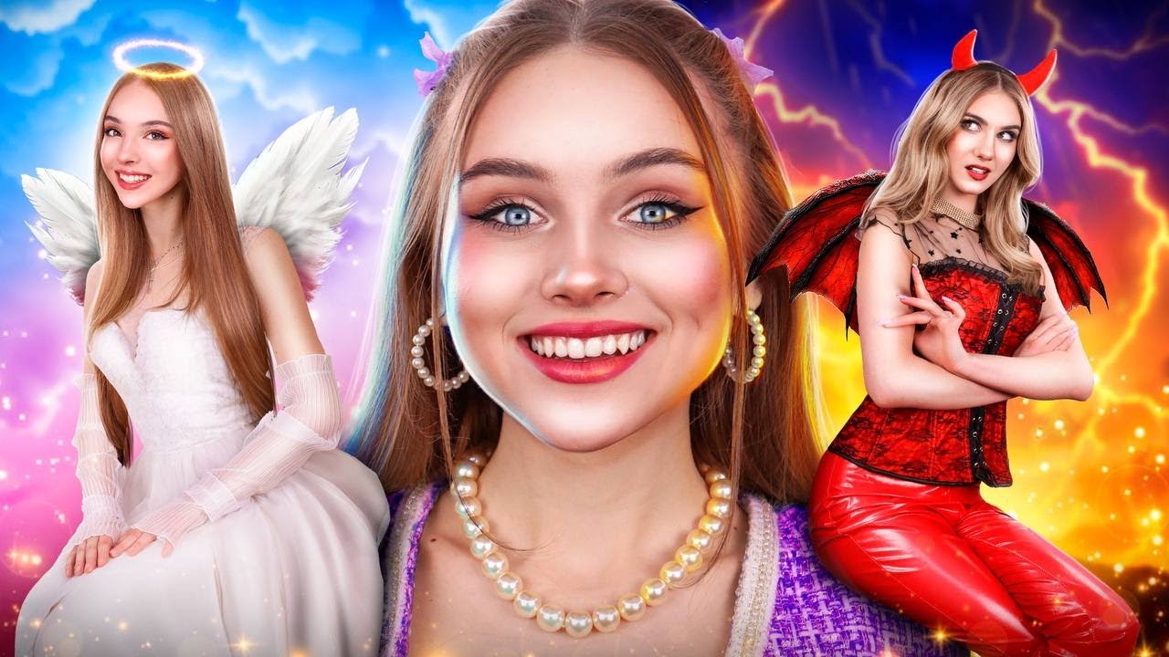 Un Ange VS Un Démon contrôle ma vie || Demure VS Brat - YouTube