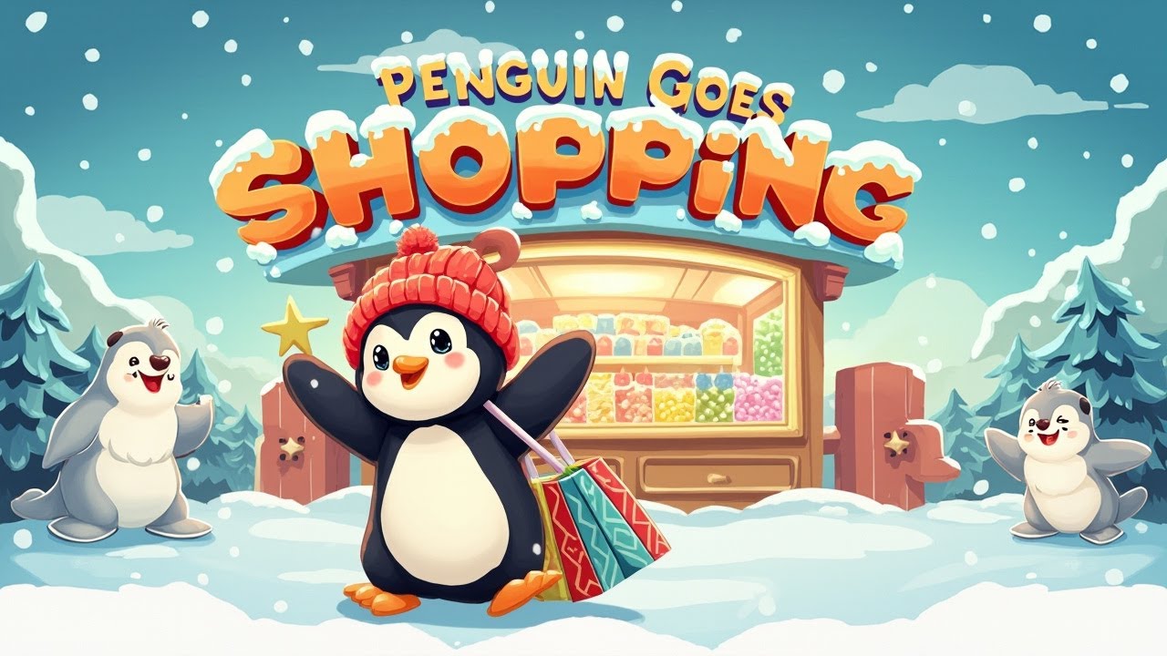 🐧 Penguin Goes Shopping | Baby Penguin Supermarket Song | Baby Sing ...