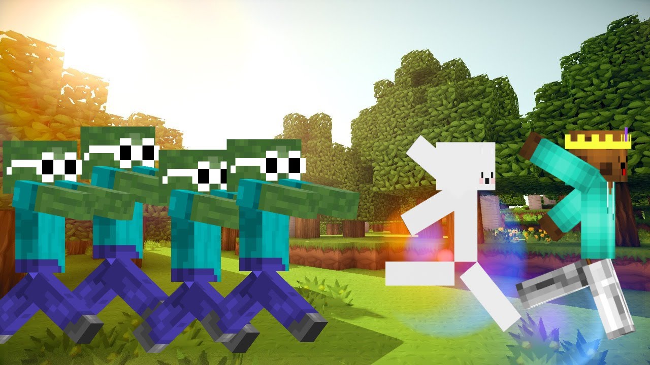 2 Players VS. 5,000 ZOMBIES (MINECRAFT Challenge) - YouTube