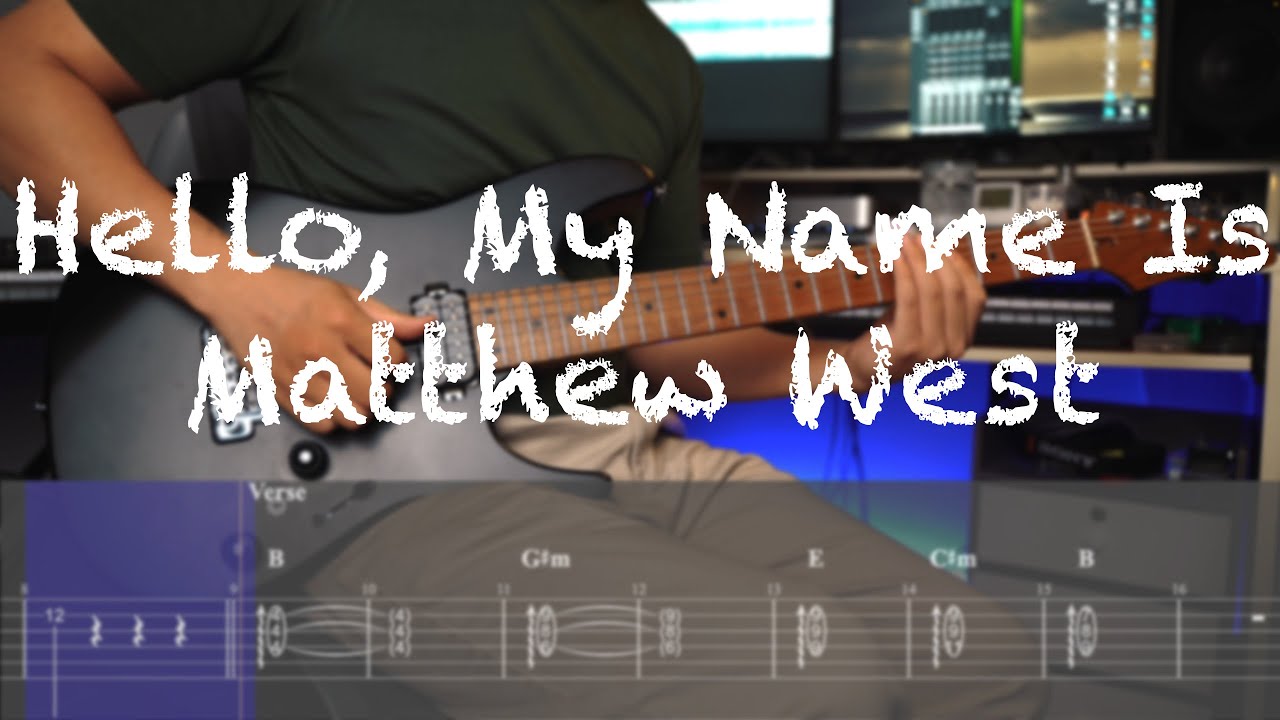Hello My Name Is - Matthew West - Guitar Tab - YouTube
