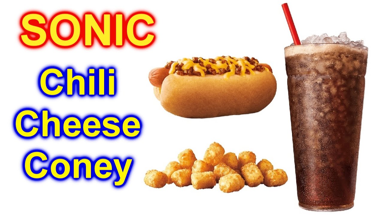 SONIC Chili Cheese Coney Hot Dog Taste Test - YouTube