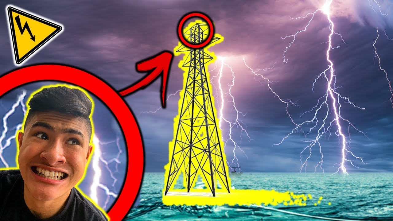 Trapped on POWER LINE During STORM! - YouTube