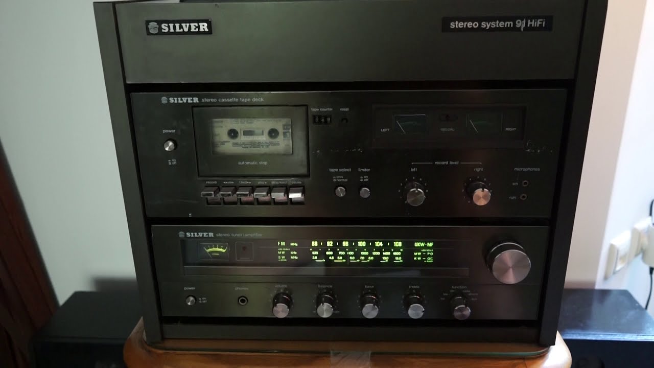 SILVER stereo system HI FI 91 - YouTube