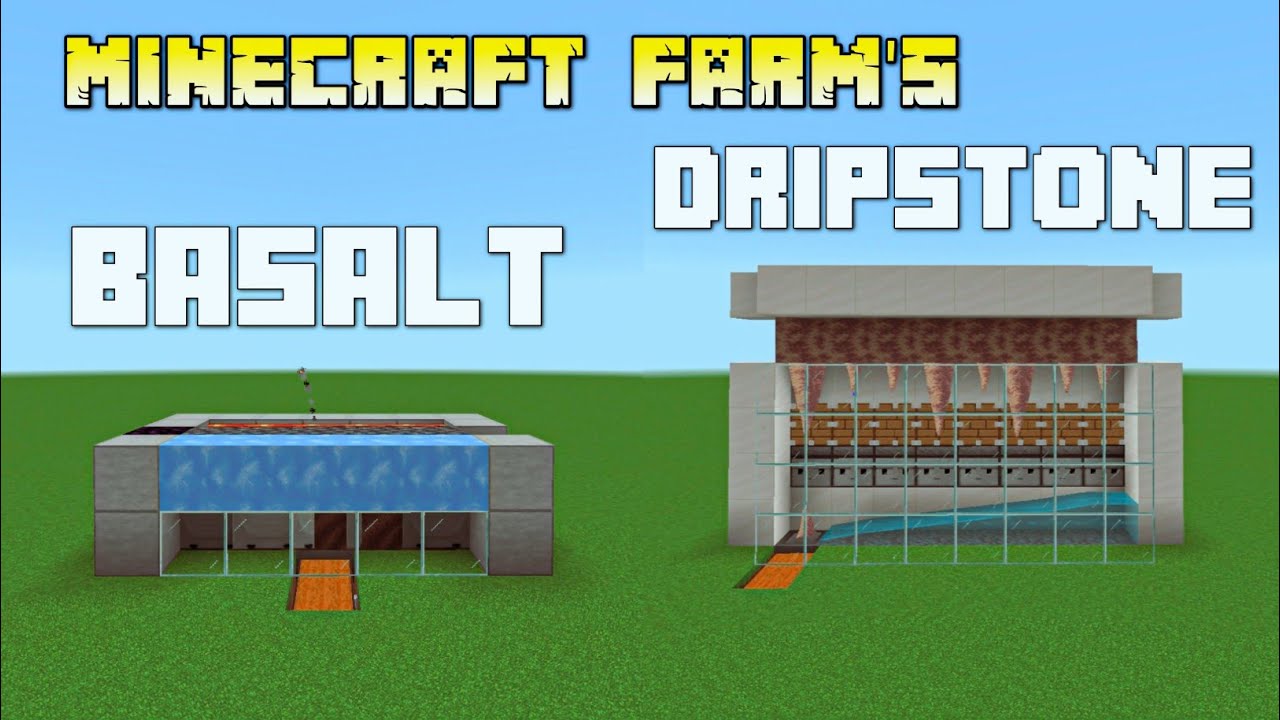Pointed Dripstone Farm & Basalt Generator In Minecraft 1.20 | Dripstone ...