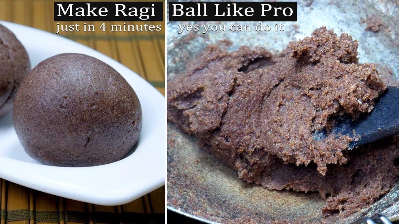 10 ನಿಮಿಷದಲ್ಲಿ ಸುಲಭವಾಗಿ ರಾಗಿ ಮುದ್ದೆ ಮಾಡುವ ವಿಧಾನ | just in 4 Minute Make ...