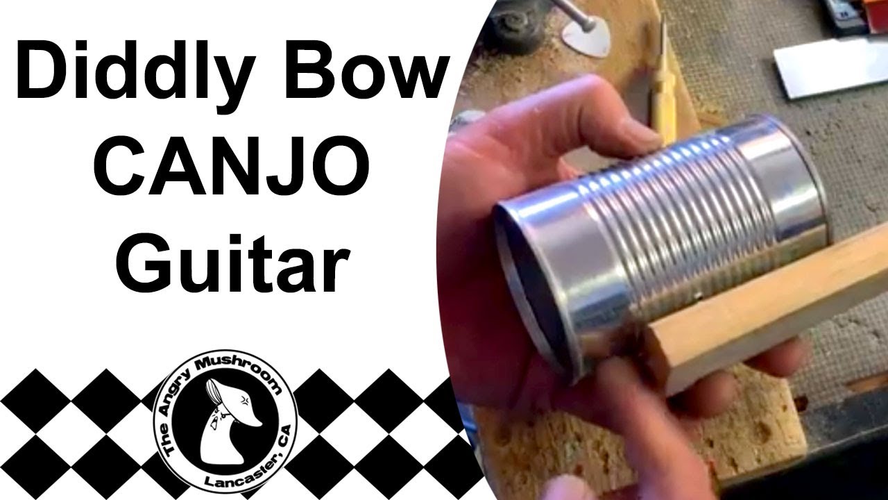 Diddly Bow - 1 string Canjo Guitar Build - YouTube
