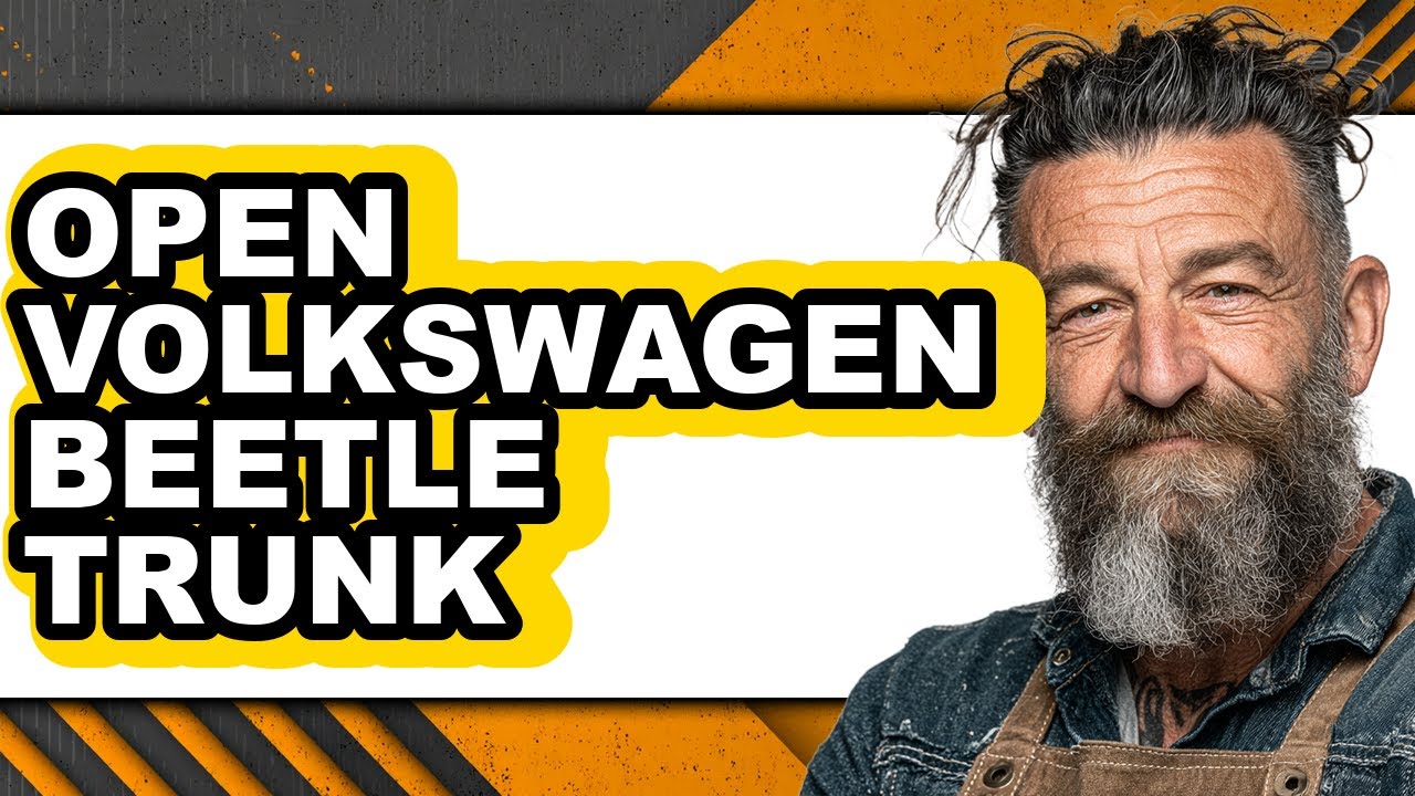 How To Open Volkswagen Beetle Trunk (Full Guide) - YouTube