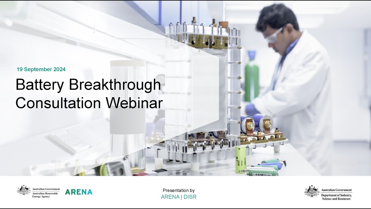 Battery Breakthrough Initiative consultation webinar - YouTube