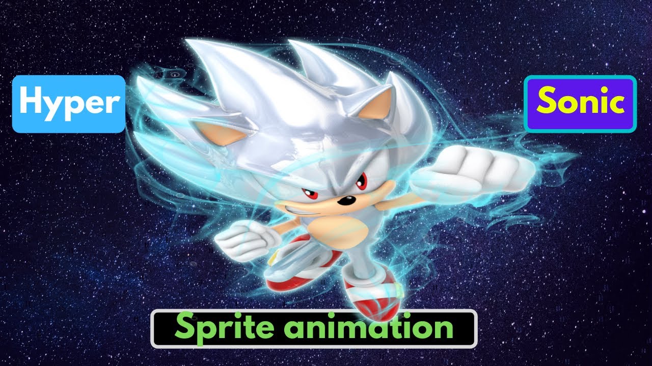 Hyper Sonic Transformation Sprite Animation - YouTube