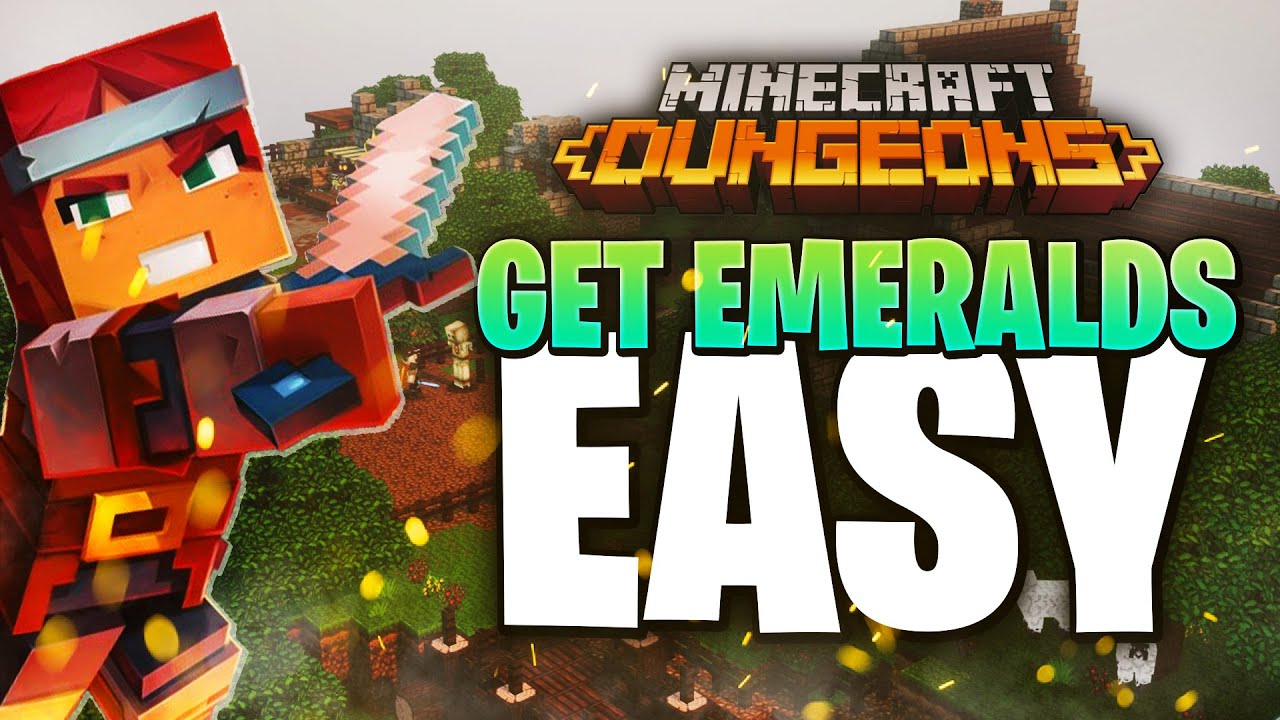 MINECRAFT DUNGEONS - 2022 AFK FARM BUILD - 50K EMERALDS EASY - YouTube