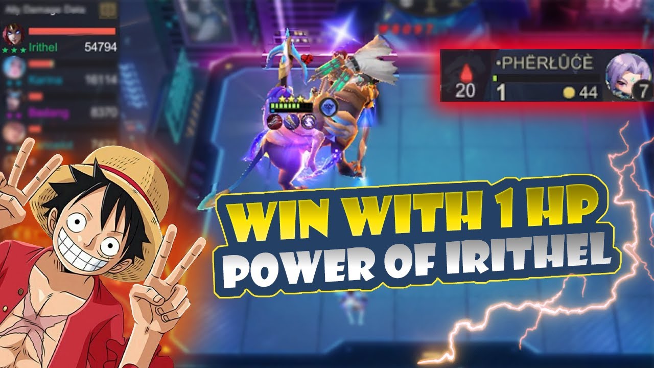 MLBB MAGIC CHESS WIN WITH 1HP | POWER OF IRITHEL | PLAY WITH PHERLUCE ...