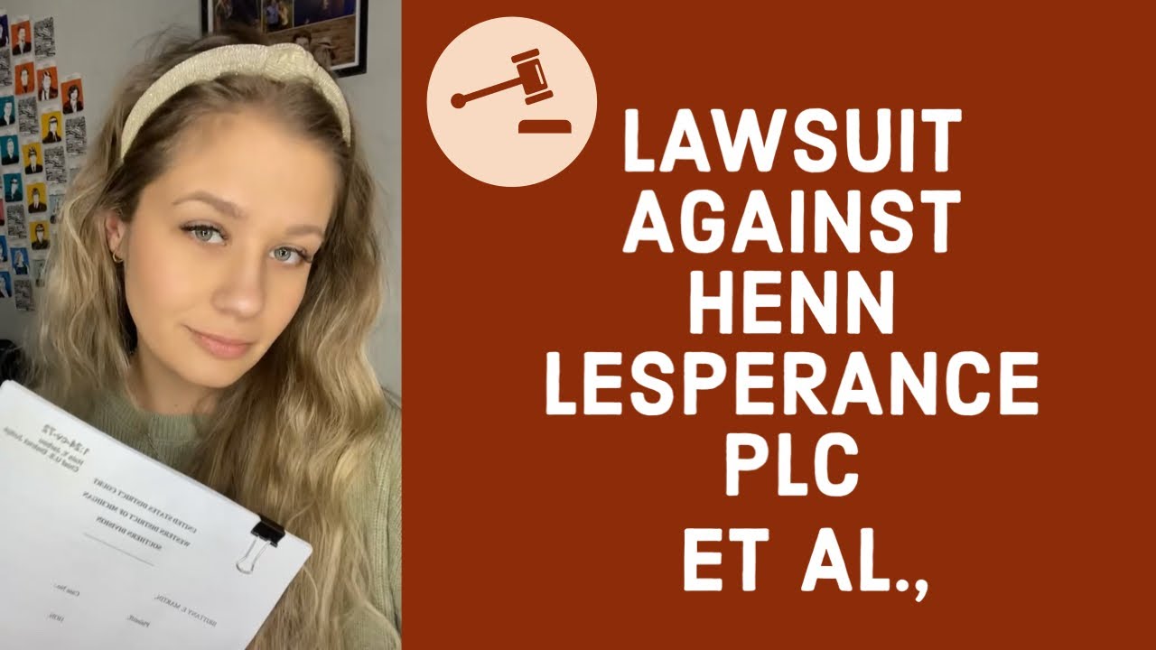 LAWSUIT Against Former Employer Henn Lesperance PLC Et Al., - YouTube