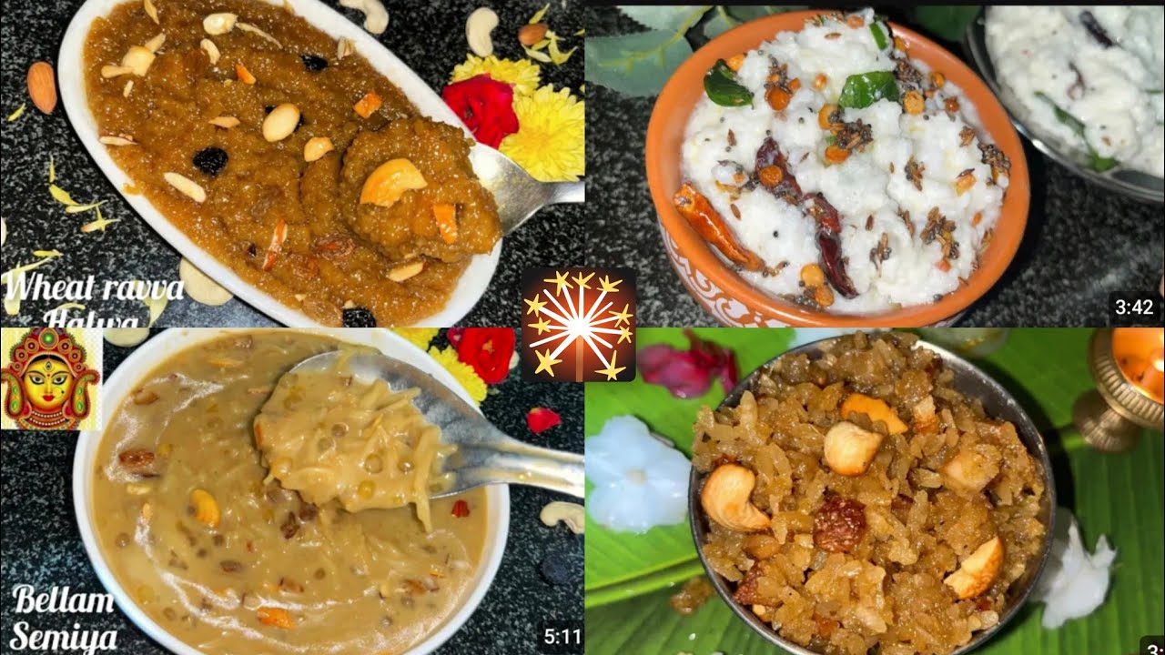 Karthika pournami prasadalu | How to make Karthika masam 4types ...