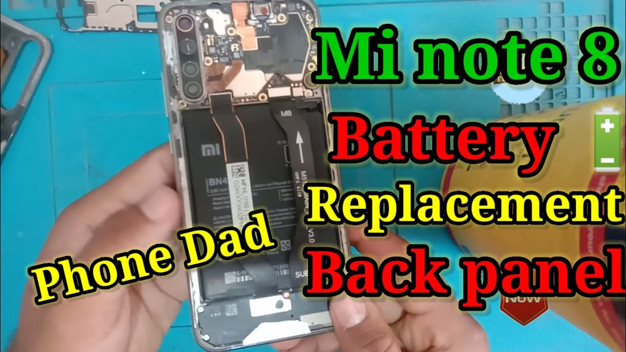 How to Replace Redmi Note 8 Battery | Redmi Mobile Battery Replacement ...