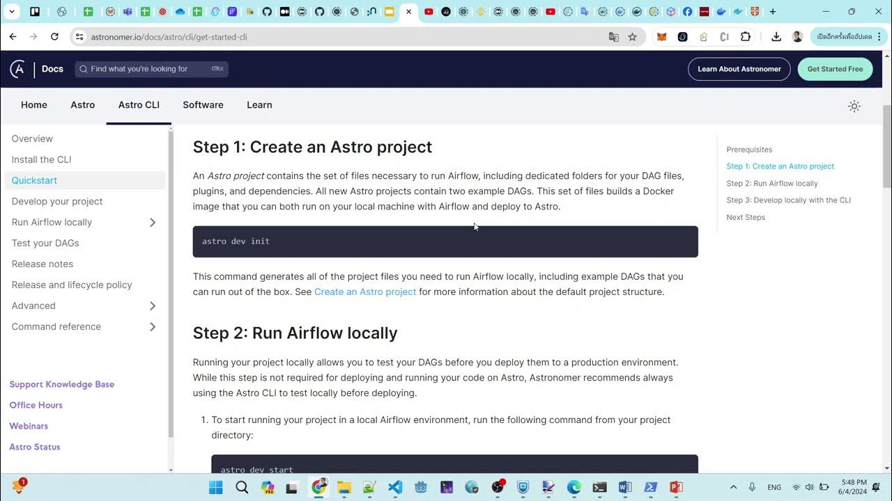 2. Setup astro cli - YouTube