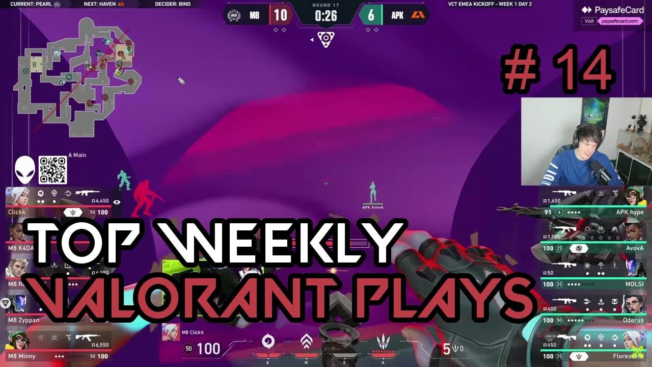 VALORANT TOP WEEKLY MOMENTS: BEST PLAYS AND HIGHLIGHTS # 14 - YouTube