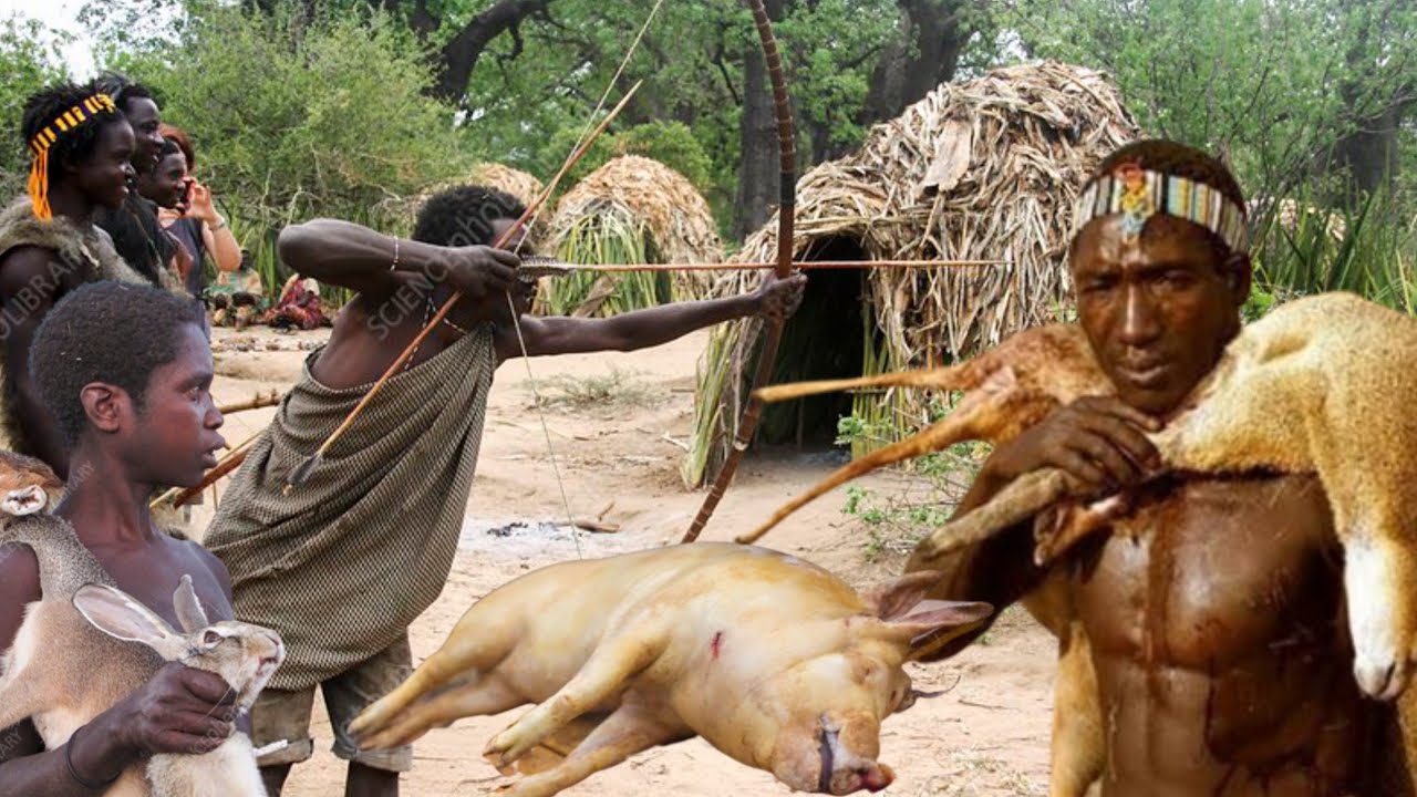 BABOON HUNTING WITH HADZABE TRIBE PART -2 | LAST HUNTING GATHERING ...