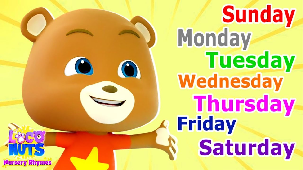 Days of the Week, Preschool Learning Videos And Baby Songs - YouTube