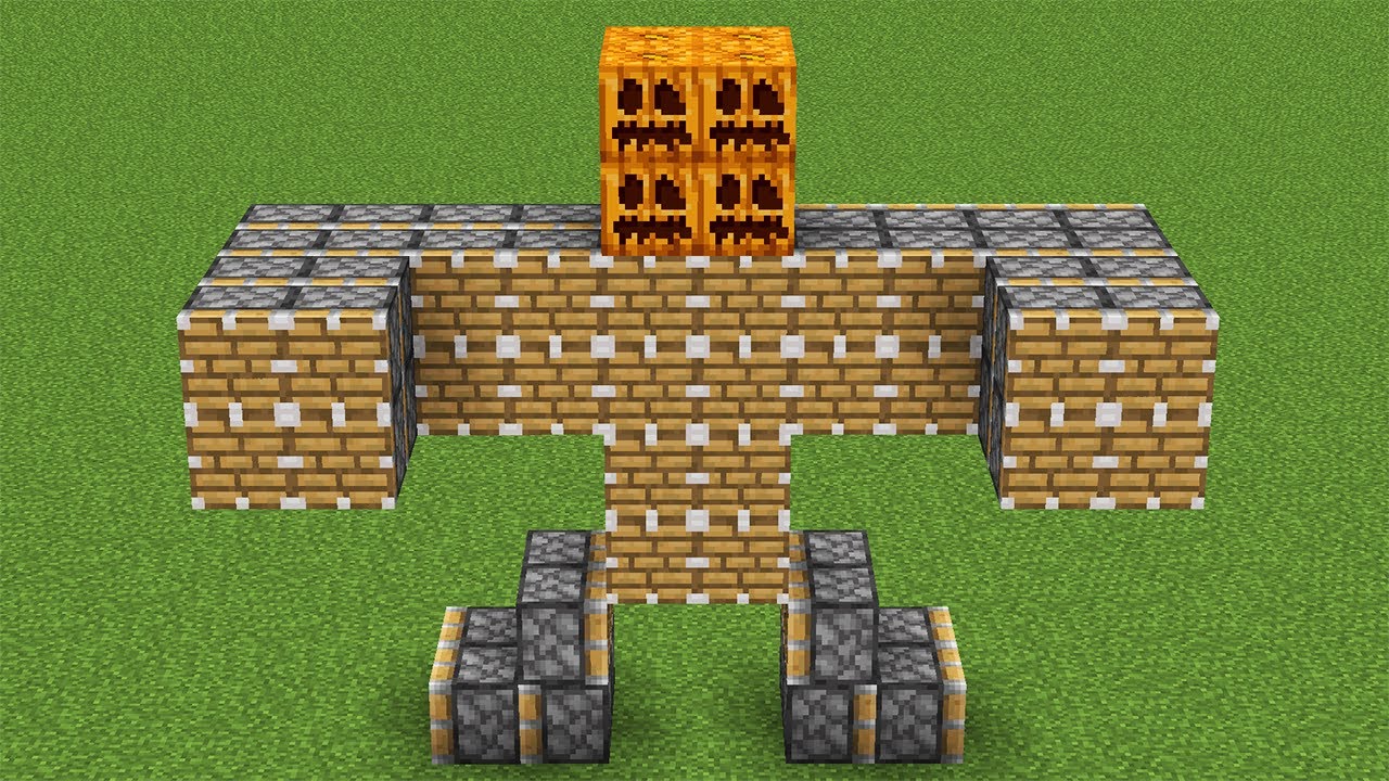 how to make super iron golem ??? - YouTube