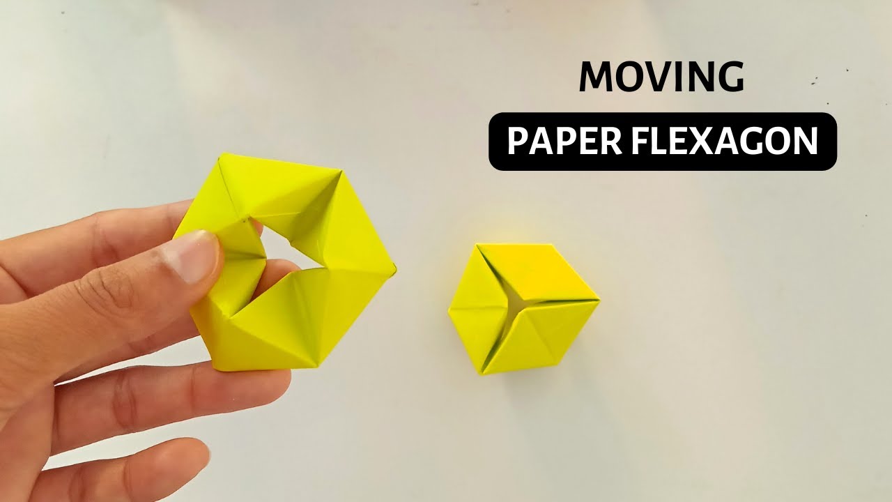 Moving Paper Flexagon origami | How to make moving paper toy ...