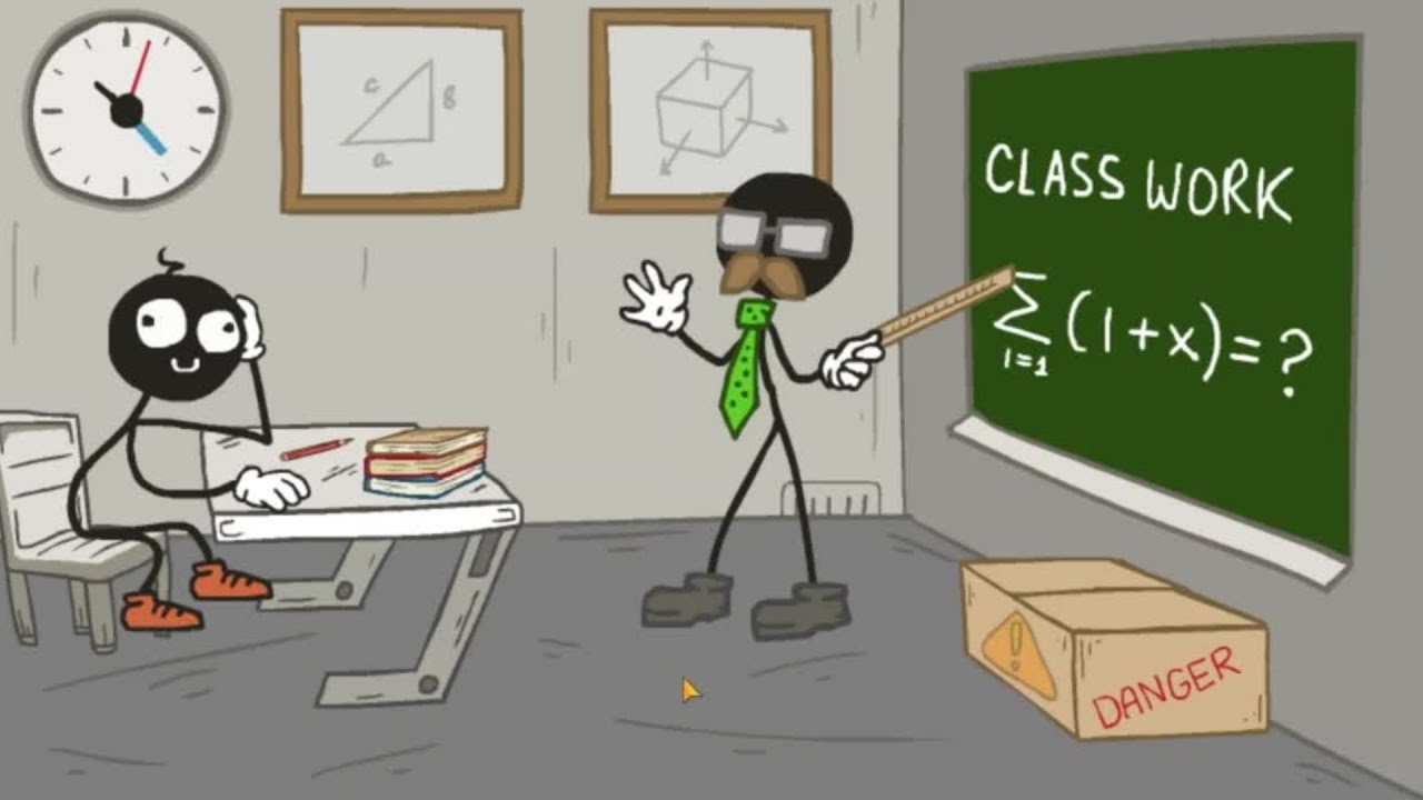 ESCAPING SCHOOL WITH STICKMAN - YouTube