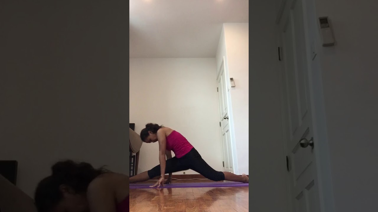 Doing my monkey pose/ split pose - YouTube