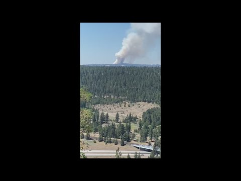 KREM 2 viewer video: Fire near Cheney from South Hill - YouTube