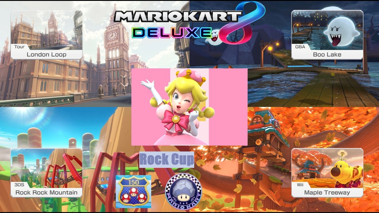Mario Kart 8 Deluxe Rock Cup (Peachette) - YouTube