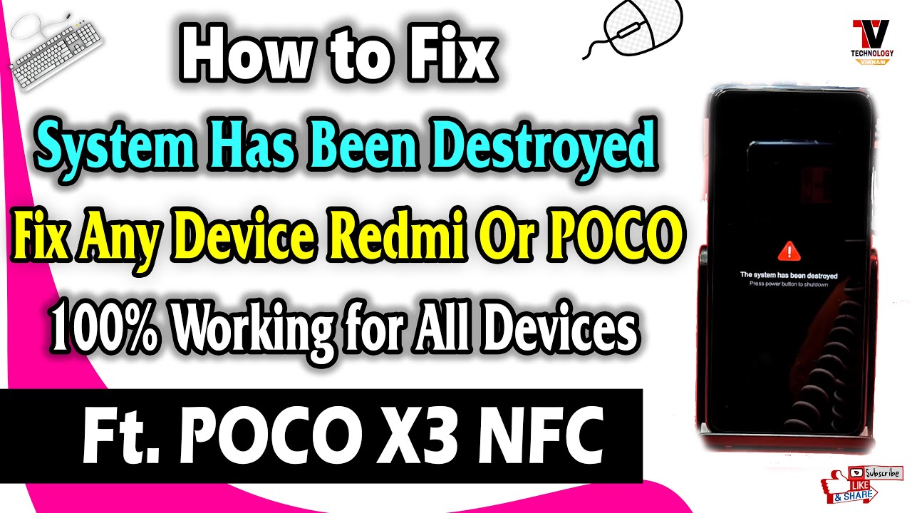 How to Fix System has been destroyed On POCO X3 (Any Redmi Or POCO ...