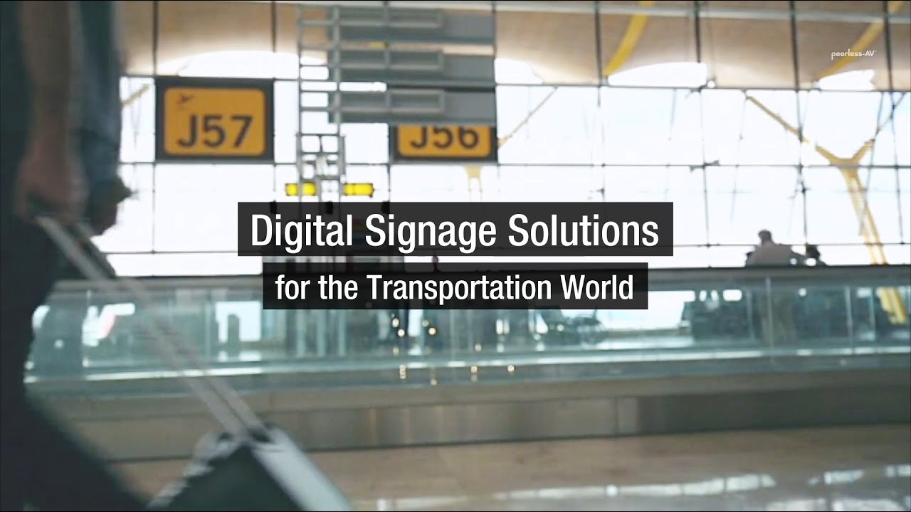 Digital Signage Solutions for the Transportation World - YouTube