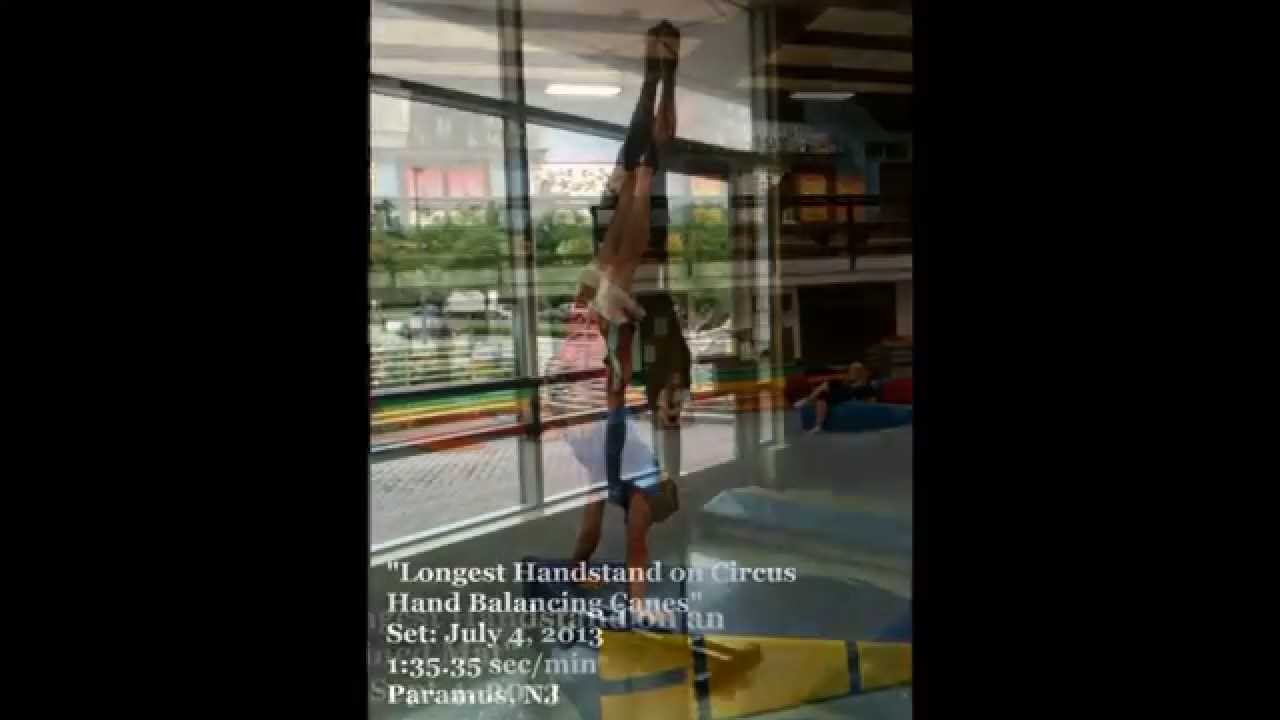Most Handstand World Records Ever Set on Recordsetter.com - YouTube