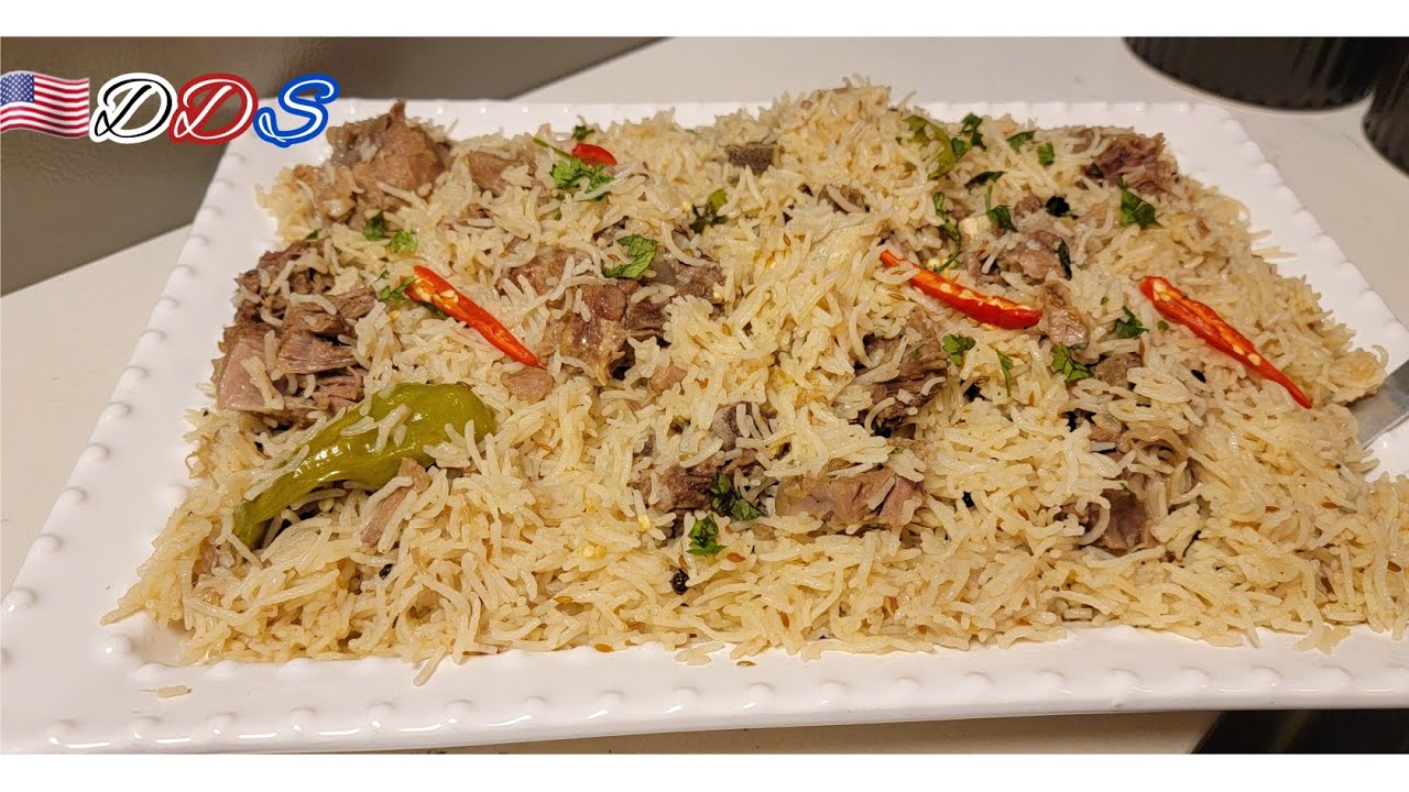 SIMPLE WHITE BEEF PULAO RECIPE | EASY & DELICIOUS BEEF MEAT RICE | BEEF ...