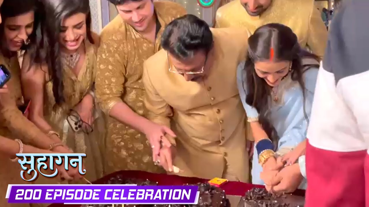 Suhaagan 200 Episode Celebration | Suhaagan 200 Episode Cake Cutting ...