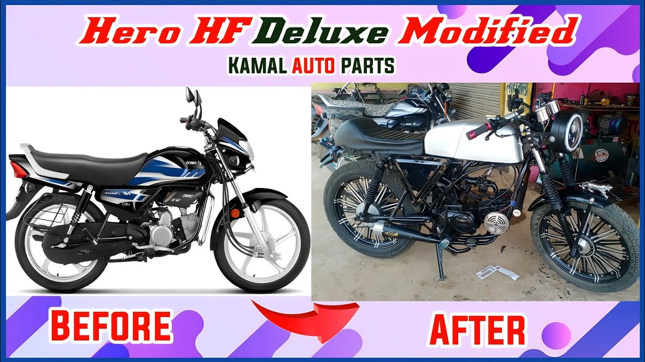 Hero Hf Deluxe modified💥 !! kgf 3 look 💥!! Kamal Dj !! kamal vlogs ...