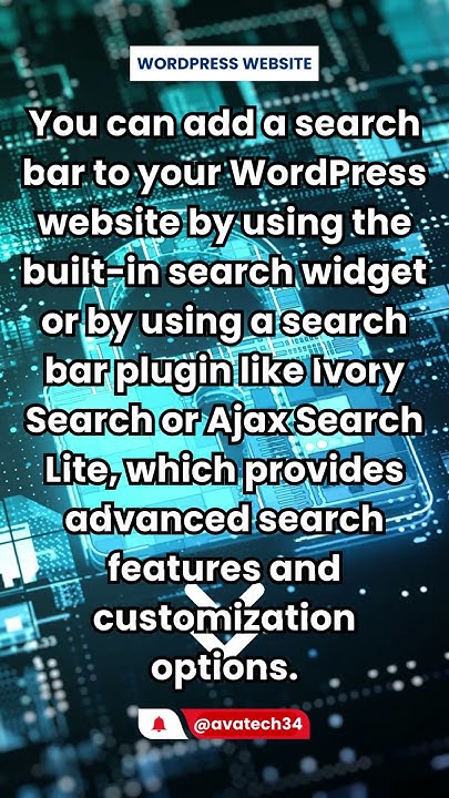 "Step-by-Step Guide: Adding a Search Bar to Your WordPress Website" by ...
