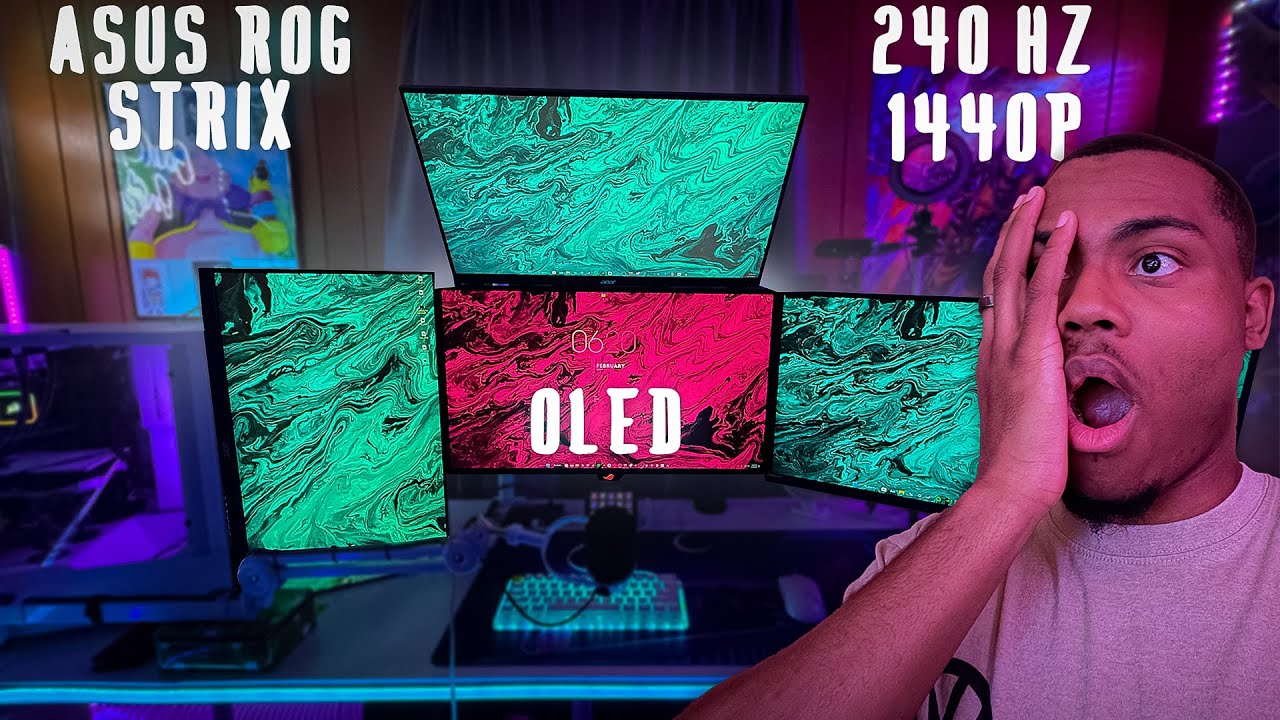 Installing My New OLED Monitor To My Setup 🤤 [ASUS ROG Strix | 240Hz ...