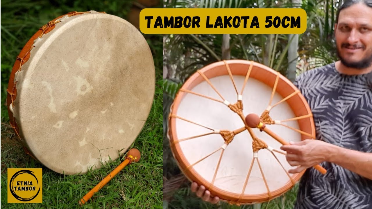 Tambor Lakota de 50cm - Tambor Xamânico - Tambor Terapêutico - YouTube