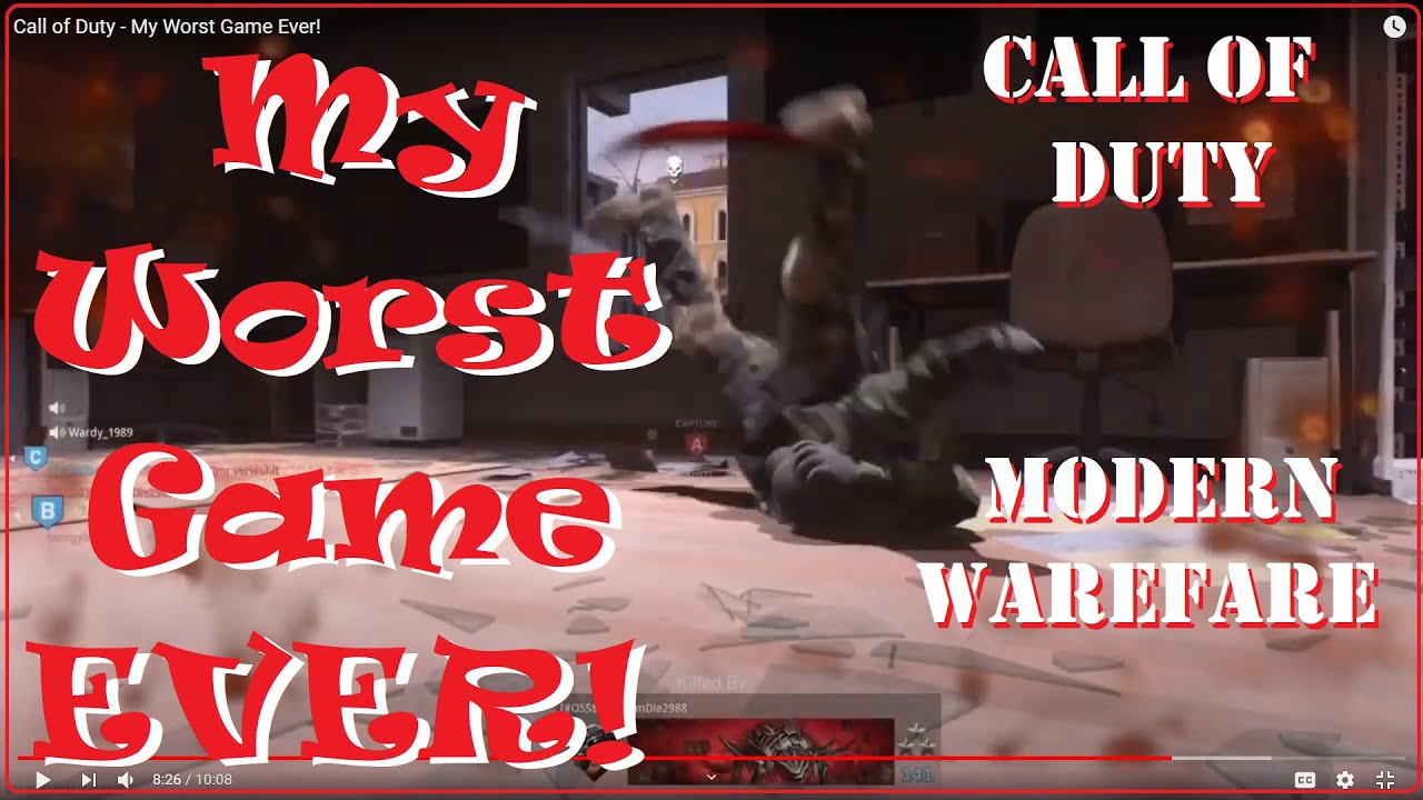 Call of Duty - My Worst Game Ever! - YouTube